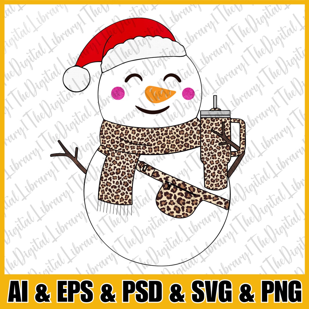 Boojee Snowman Bougie Snowman Stanley SVG Tumbler Belt Bag Inspired SVG ...