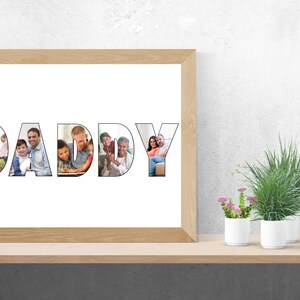 Dad Photo Collage Custom Printable File Personalized Dad Gift Fathers ...