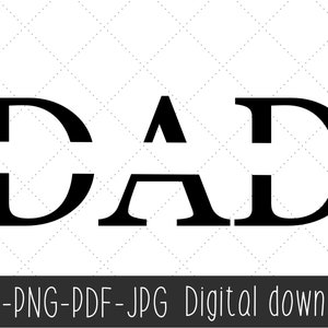 Dad SVG, Father Svg, Father's Day SVG, Dad Split Name Frame Svg, Dad ...