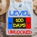 Level 100 Days Unlocked Svg Level 100 Days of School 100 - Etsy