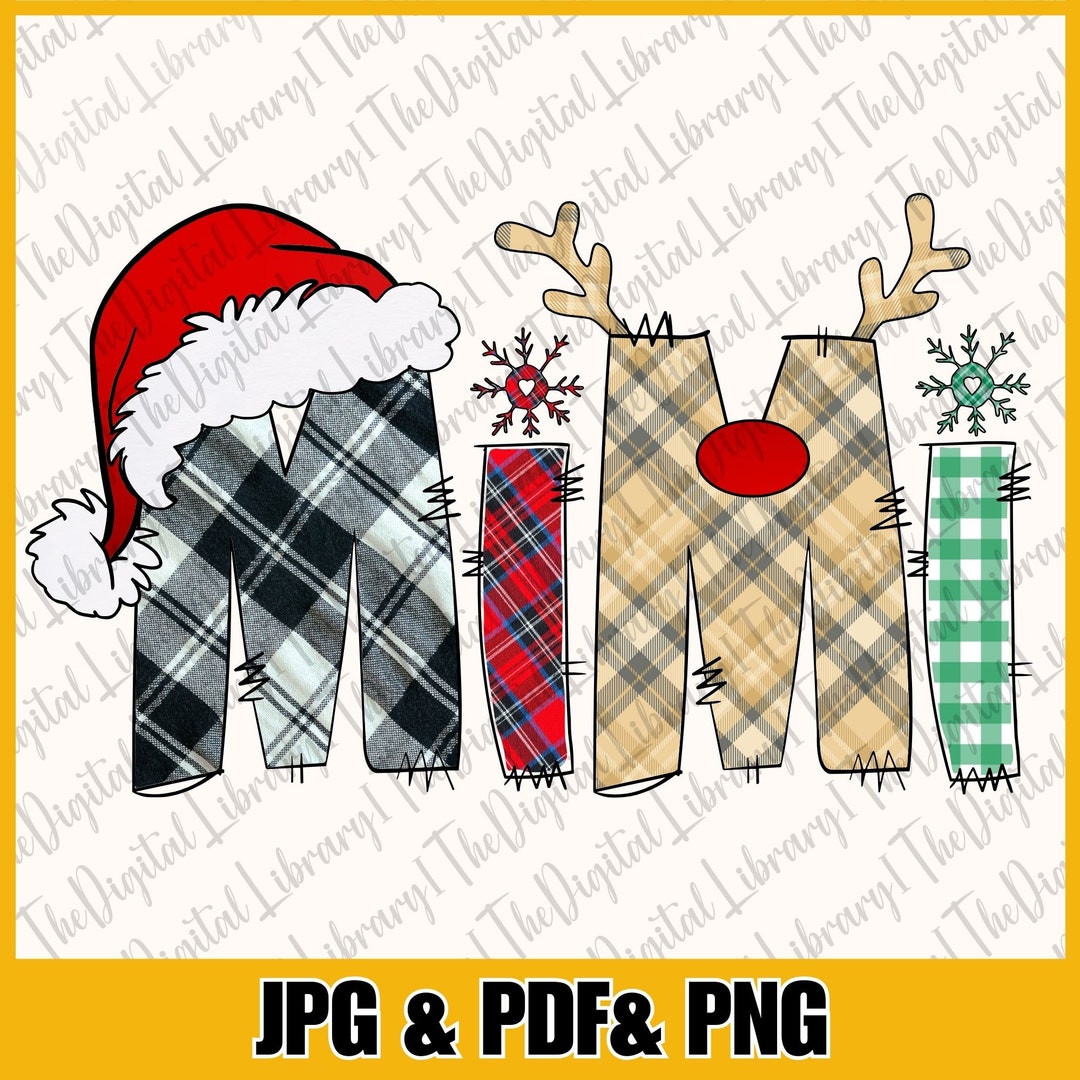 Personalized Mimi Claus Sublimation Png,mimi PNG Digital Design for ...