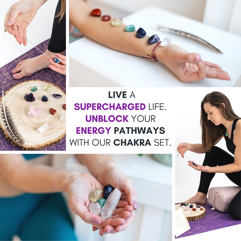 Healing Chakra Crystals Set Crystal Starter Kit And Beginner Etsy Uk