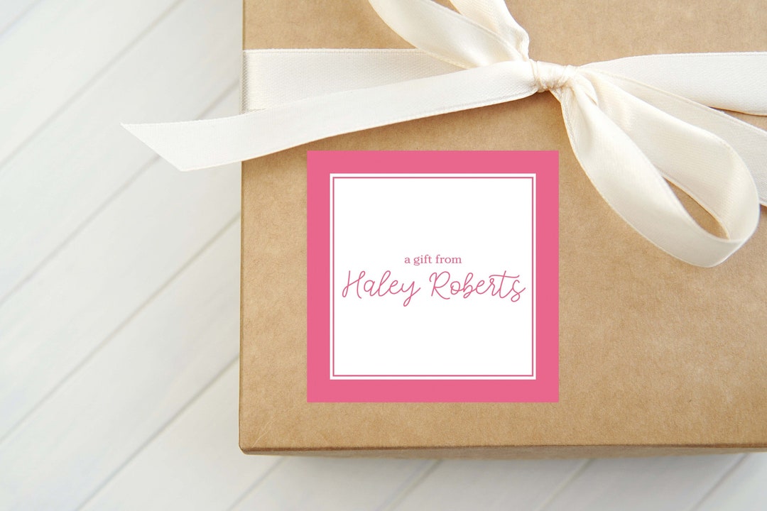 Personalized Border Calling Card, Enclosure Card, Family Gift Tag - Etsy