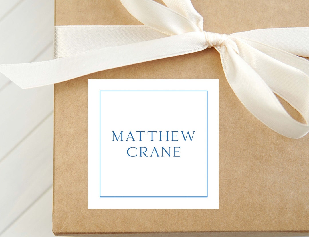 Personalized Border Calling Card, Enclosure Card, Family Gift Tag - Etsy