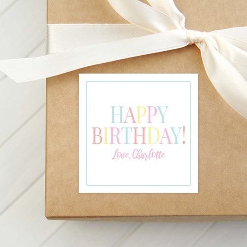 Confetti Calling Card Sticker Gift Tag Enclosure Card - Etsy