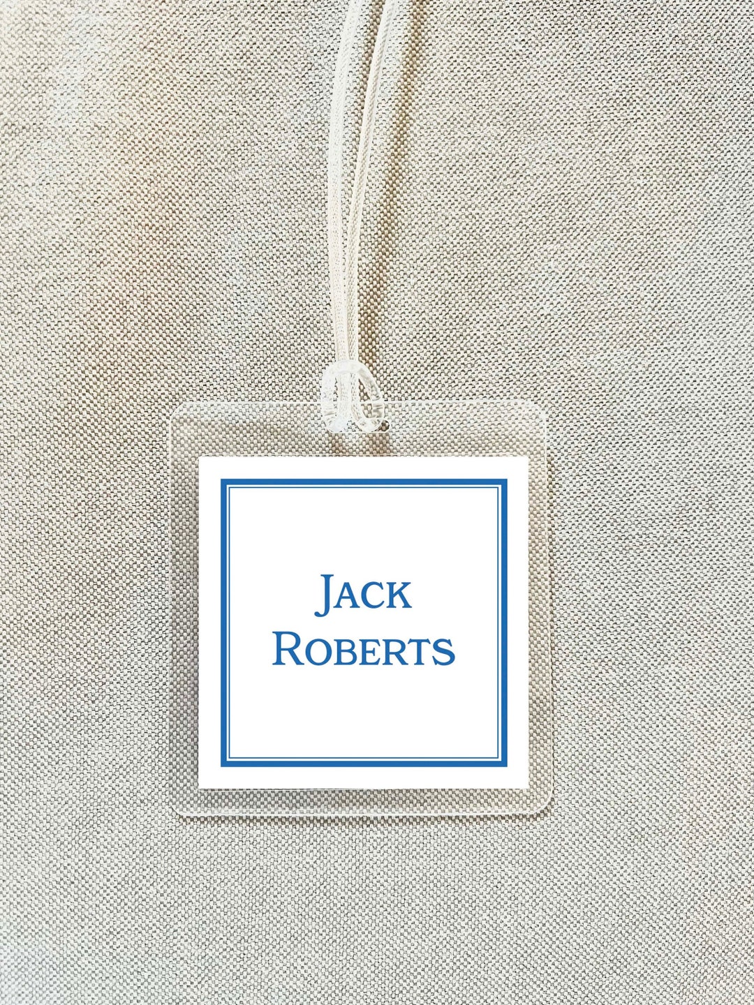 Personalized Border Bag Tag, Family Square Luggage Tag - Etsy