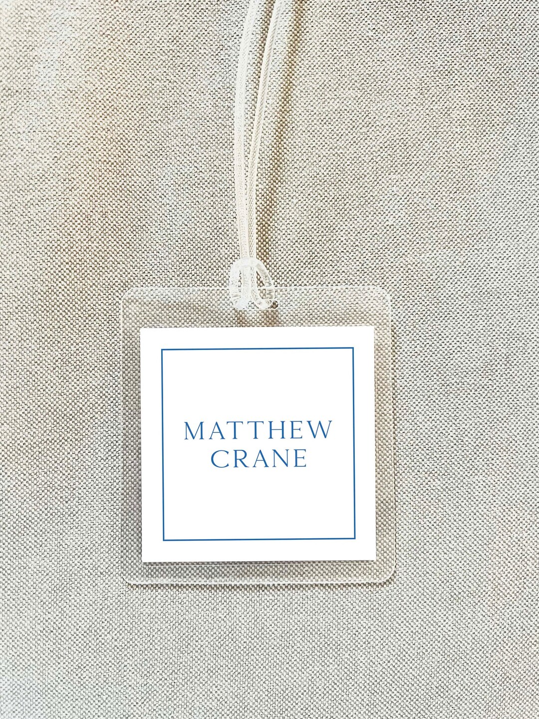 Personalized Border Bag Tag, Family Square Luggage Tag - Etsy