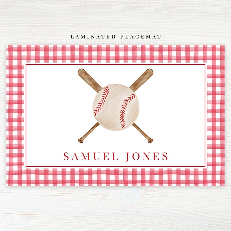Baseball Placemats - Etsy