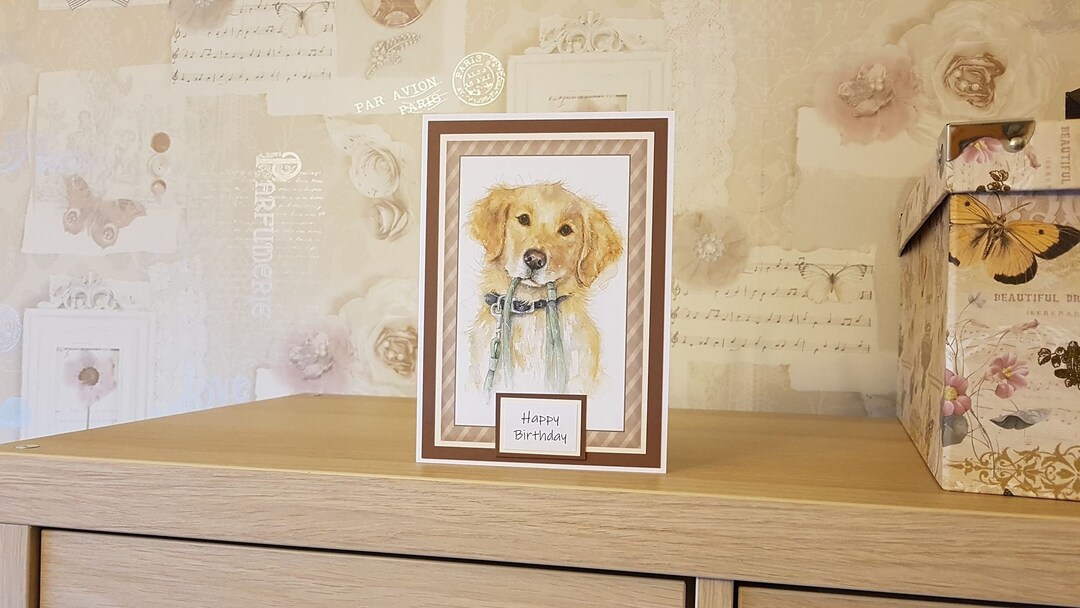 Personalised Labrador Birthday Card: Handmade Dog Greeting Card - Etsy