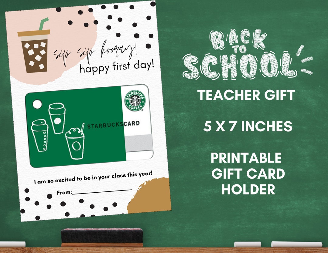 First Day of School Gift Card Holder, Happy Teacher Appreciation ...