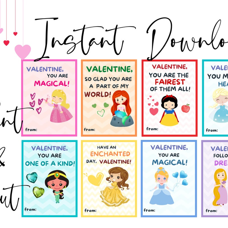 Princess Valentines - Etsy