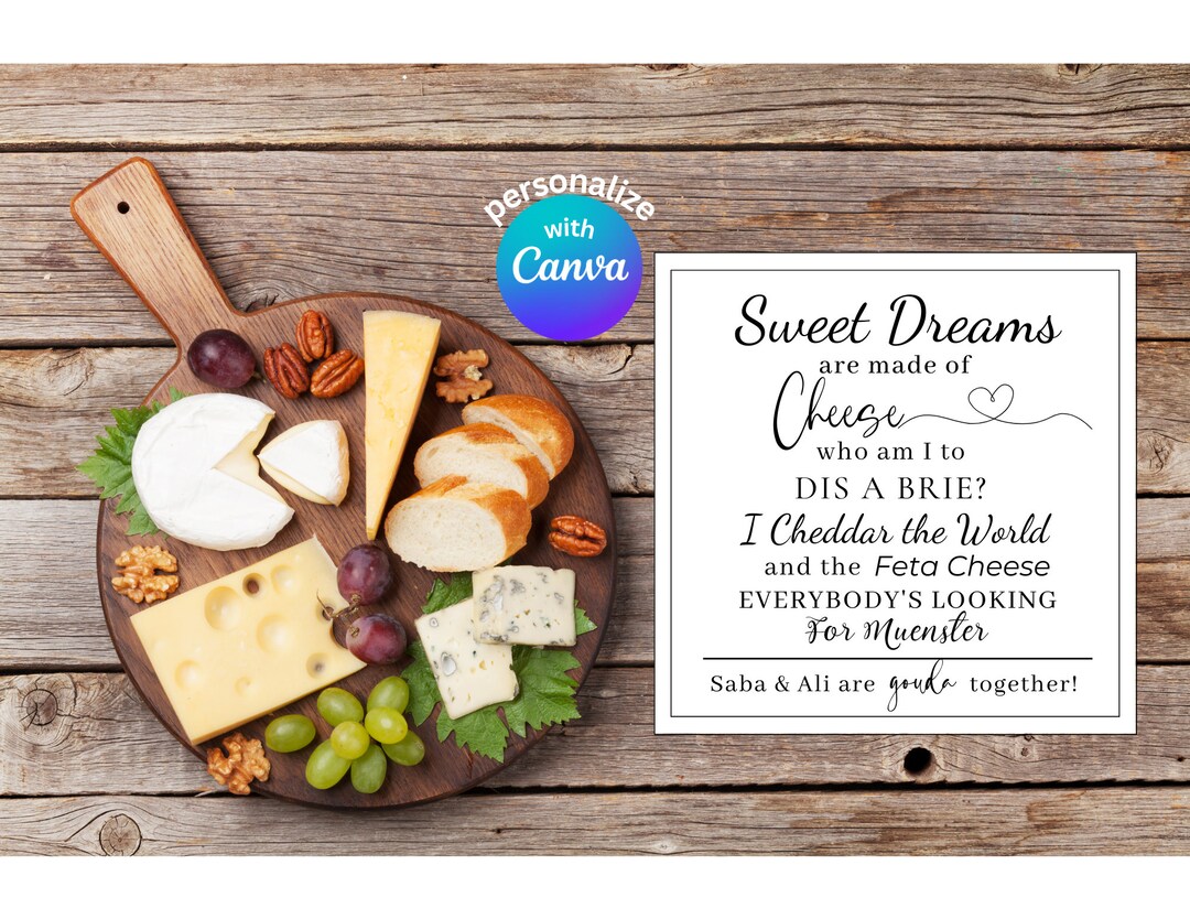 Charcuterie Board Favor Tags, Charcuterie Board Wedding Sign ...