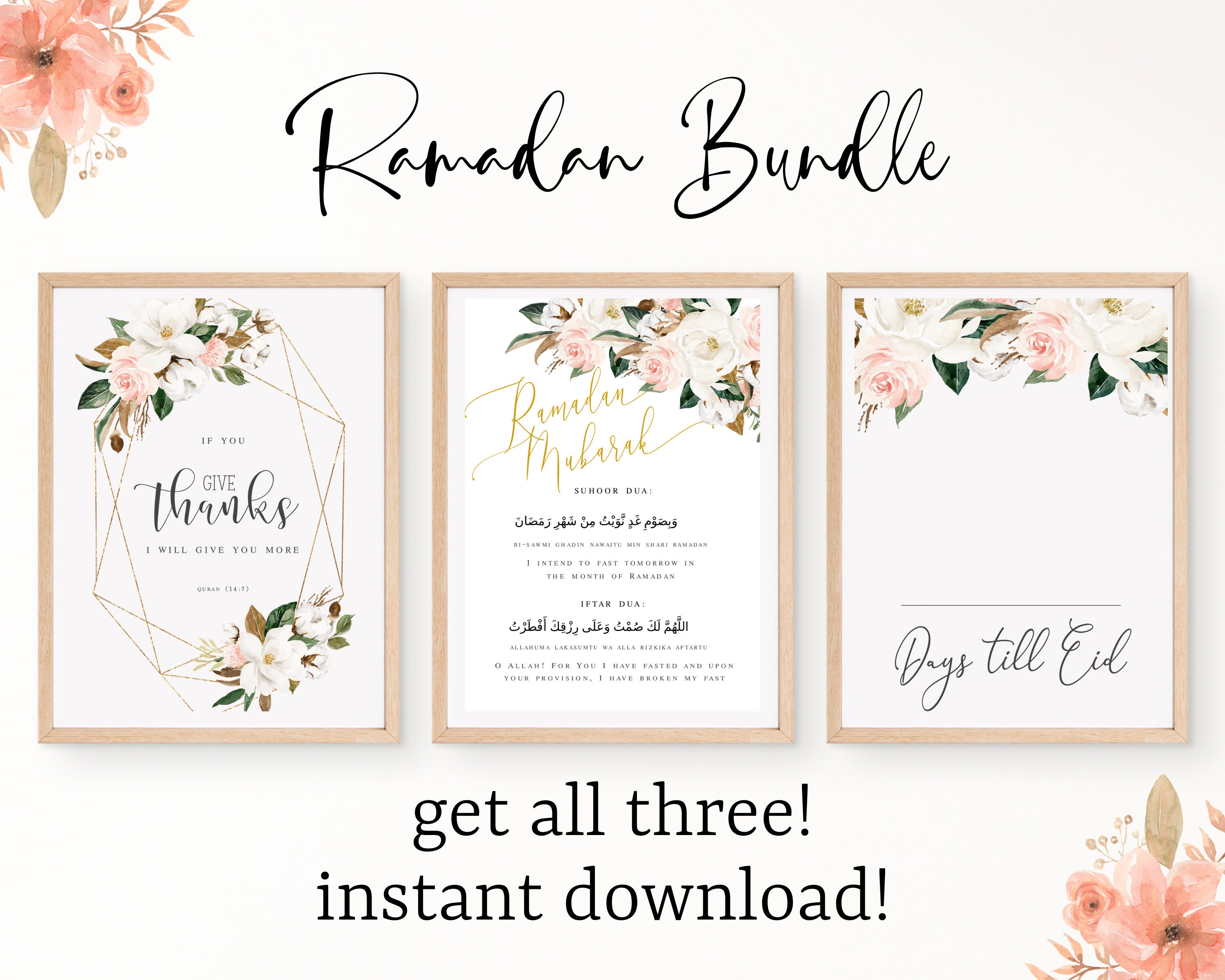 Ramadan Bundle Printable, Ramadan Duas, Eid Countdown - Etsy