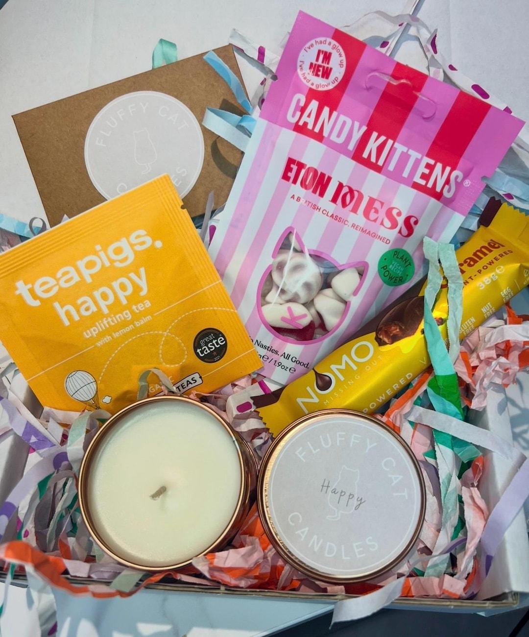 Box of Happy Pamper Hamper Wellbeing Box Vegan Gift Hamper Self Care ...