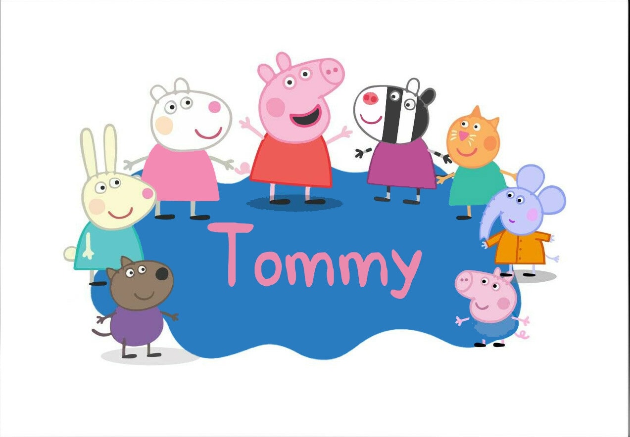 PERSONALISED Peppa Pig Name Print Poster | Etsy