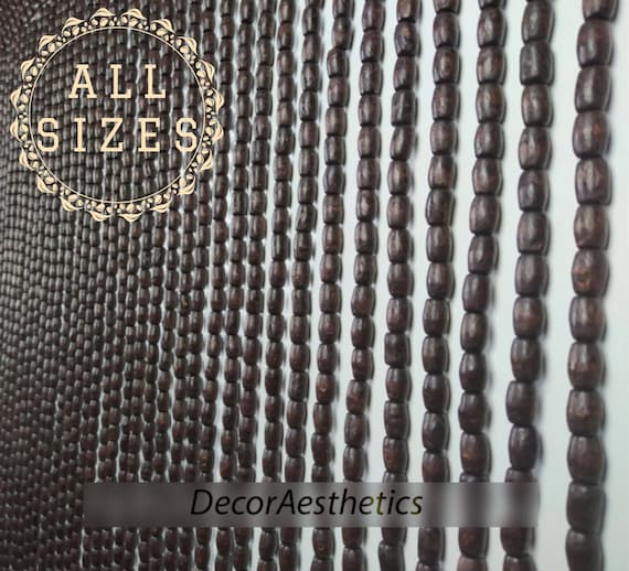 Bead Curtains for Doorway Wooden String Curtain Hanging Door - Etsy