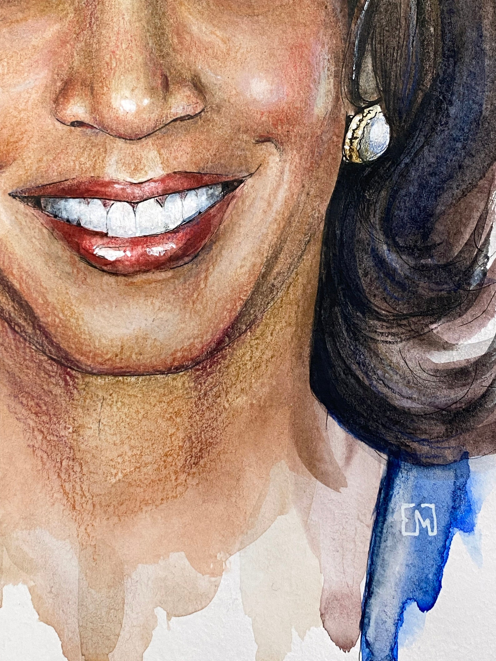 Kamala Harris Art Original Painting Vice President US | Etsy