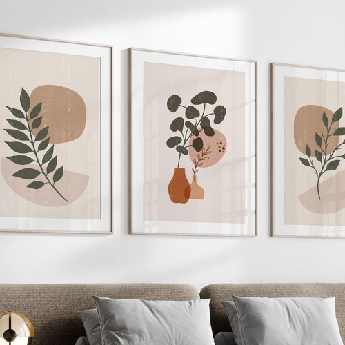 Boho Sage Green Wall Art Prints Set of 3 UNFRAMED - Etsy UK