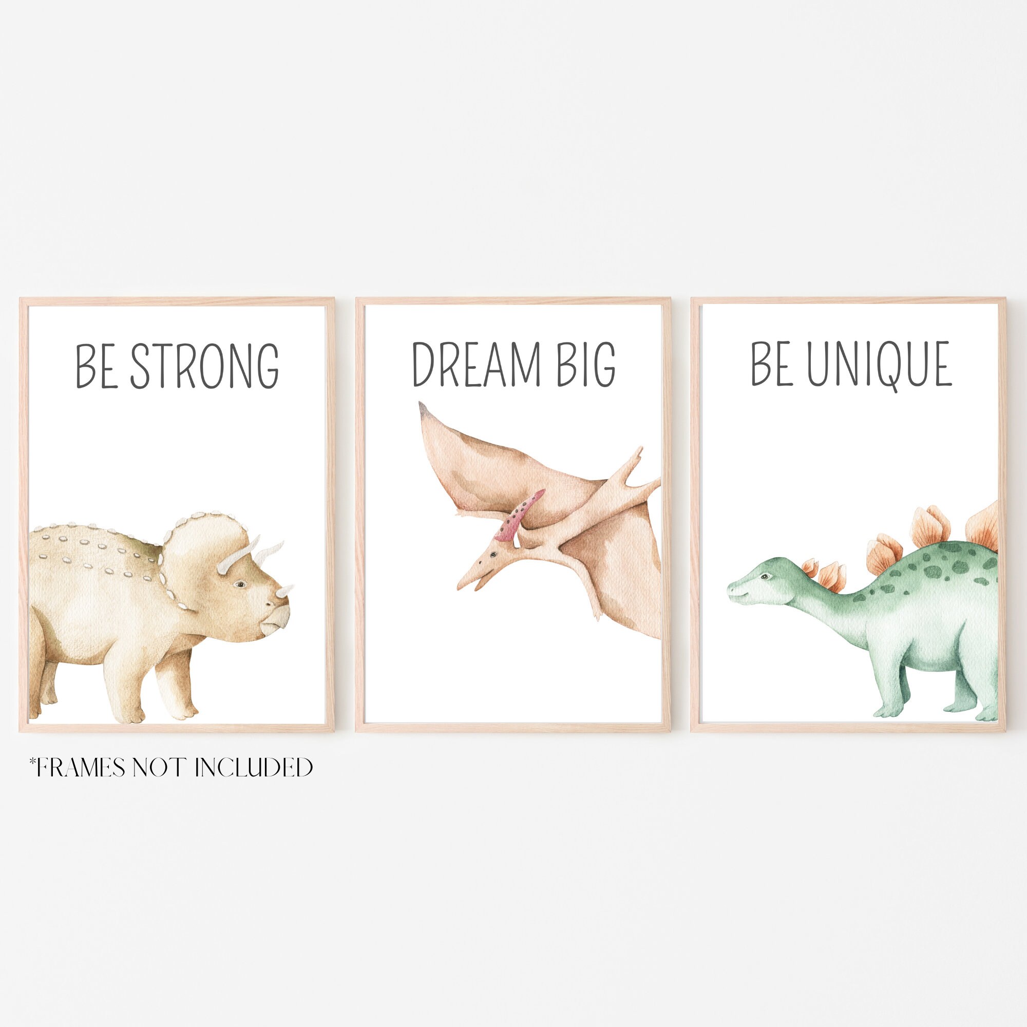 Dinosaur Prints Set Dinosaur Wall Decor Dinosaur Modern - Etsy
