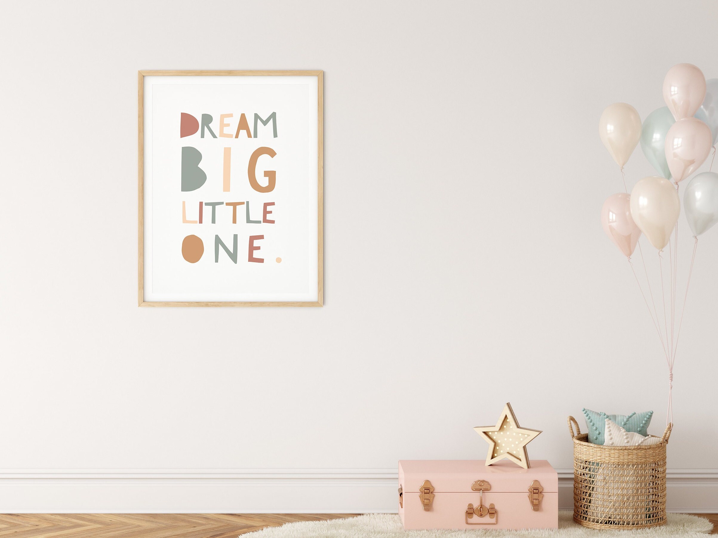 Dream Big Little One Nursery Quote Print A1 A2 A3 A4 A5 - Etsy UK