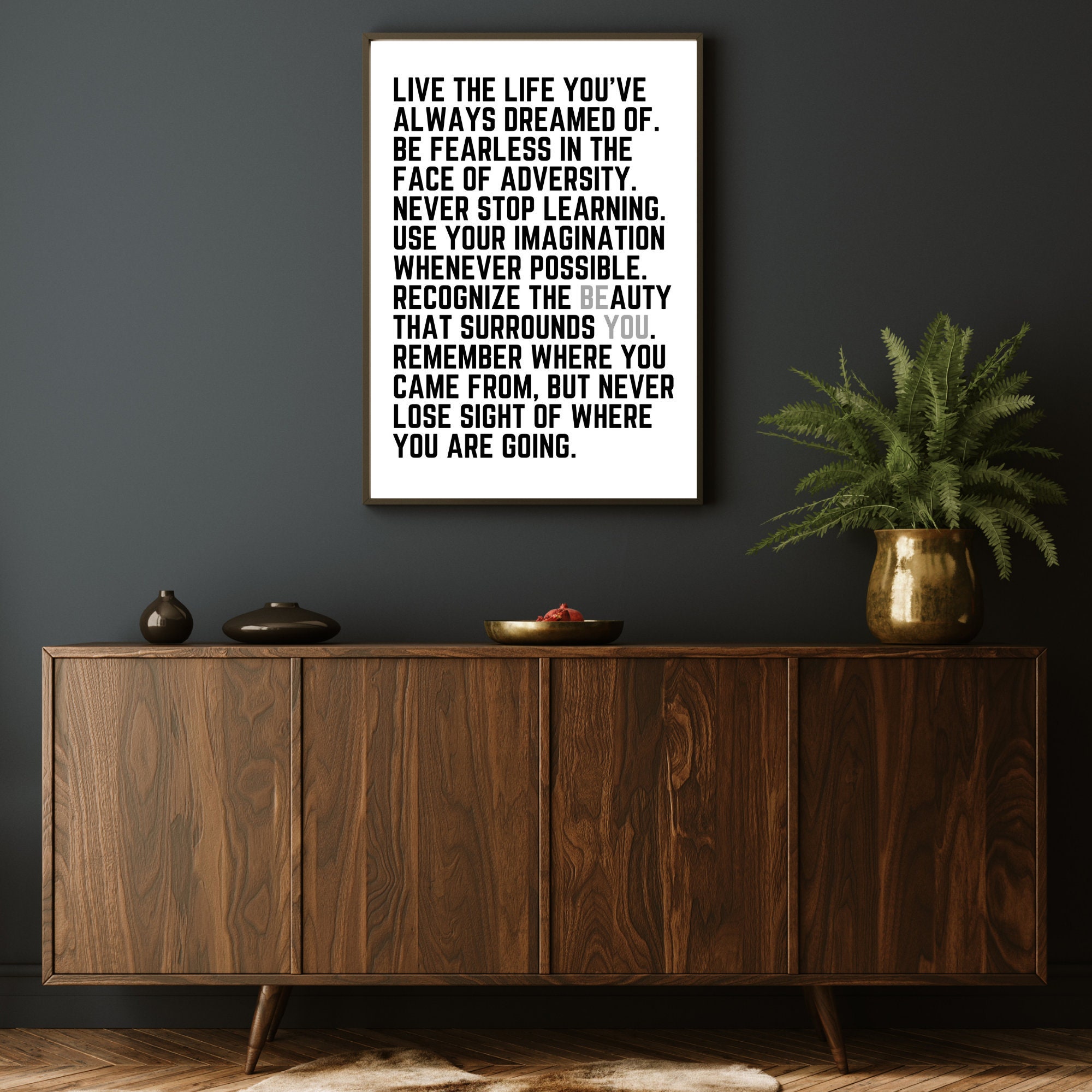 Live the Life You've Always Dreamed of Quote Be You - Etsy UK Live the Life You've Always Dreamed of Quote Be You - Etsy UK