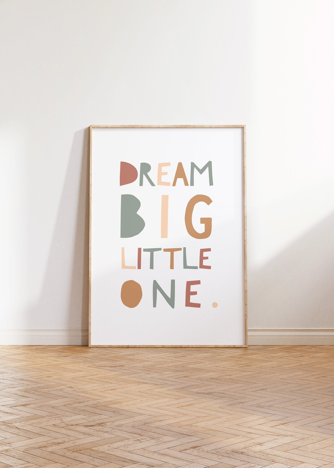 Dream Big Little One, Nursery Quote Print, A1, A2, A3, A4, A5, UNFRAMED ...
