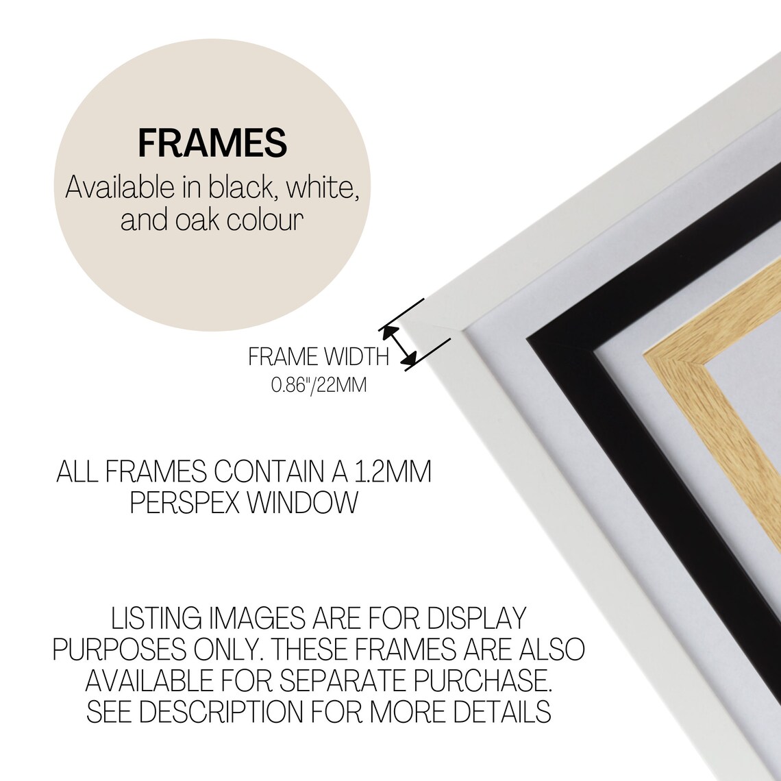 Picture Frames A1/ A2 / A3 / A4 / A5 / 5x7 / - Etsy UK