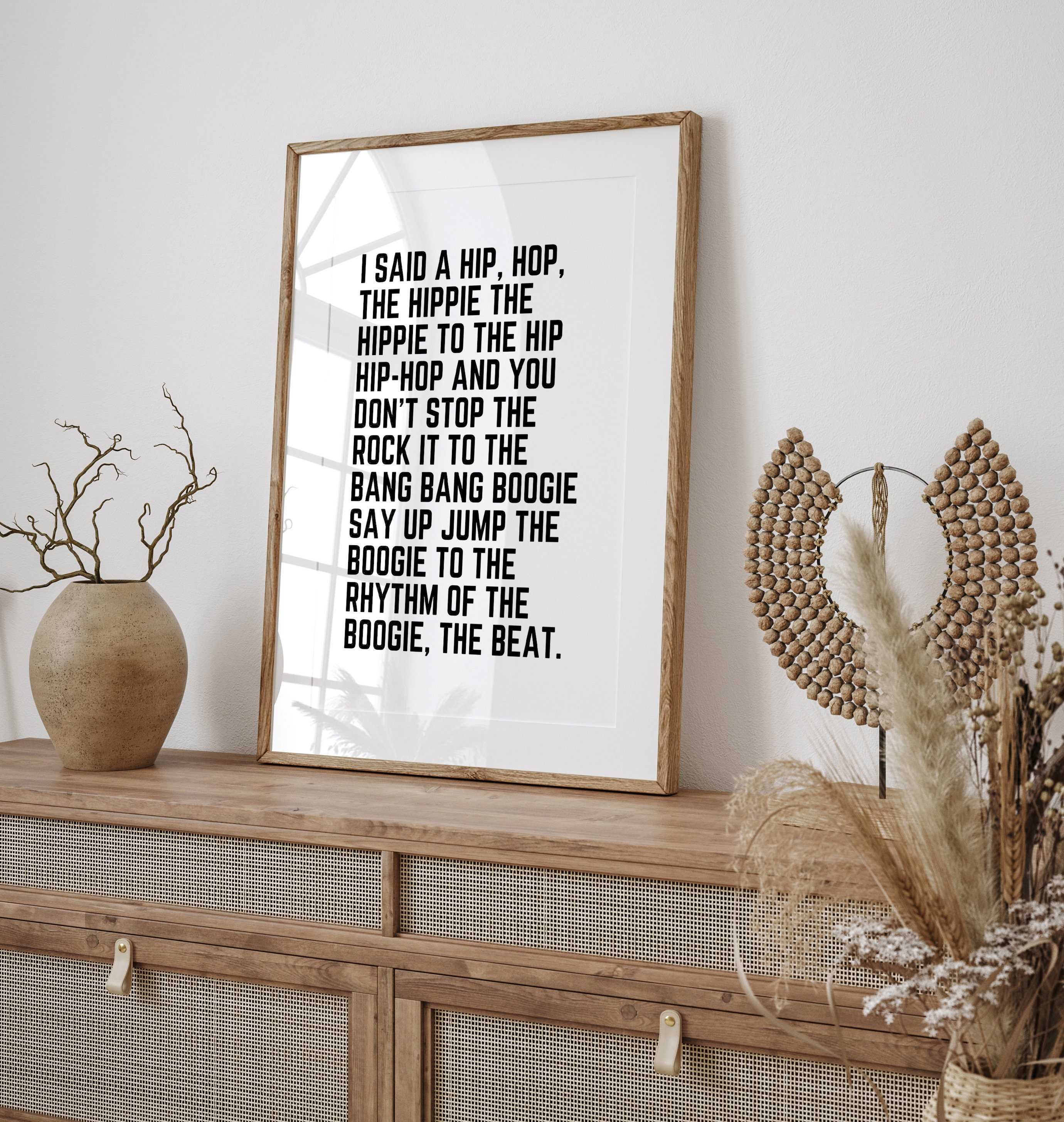 Rappers Delight Print Hip Hop Song Lyrics Quote A5 A4 A3 - Etsy UK