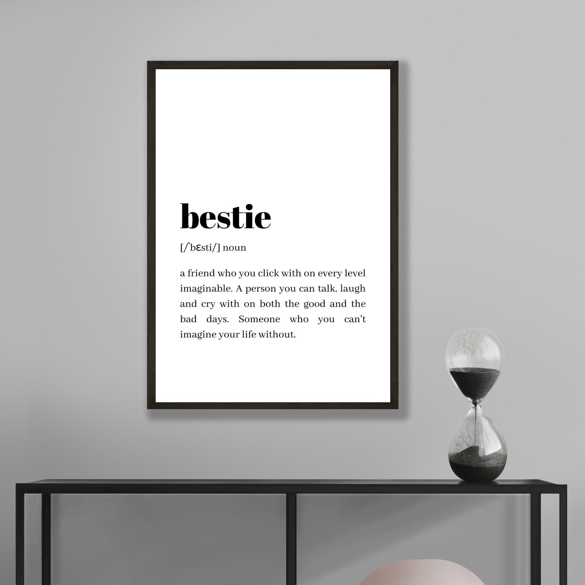 Bestie Definition Friend Gift Gift for Best Friends Best | Etsy UK