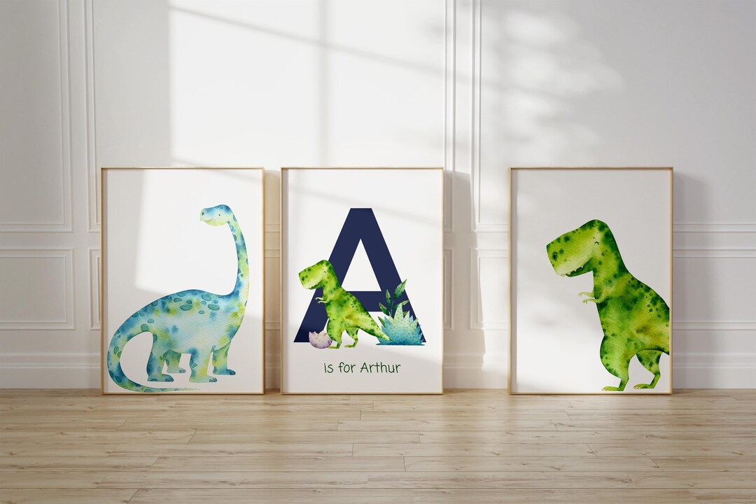 Dinosaur Wall Art, Dinosaur Decor, Dinosaur Prints, Dinosaur Art ...