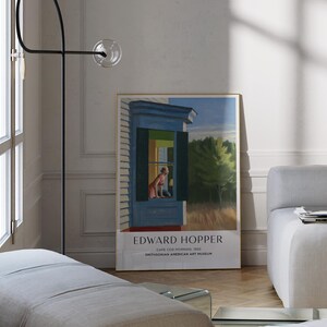 Edward Hopper Vintage Poster | Cape Cod Morning 1950 Art Print, Modern ...