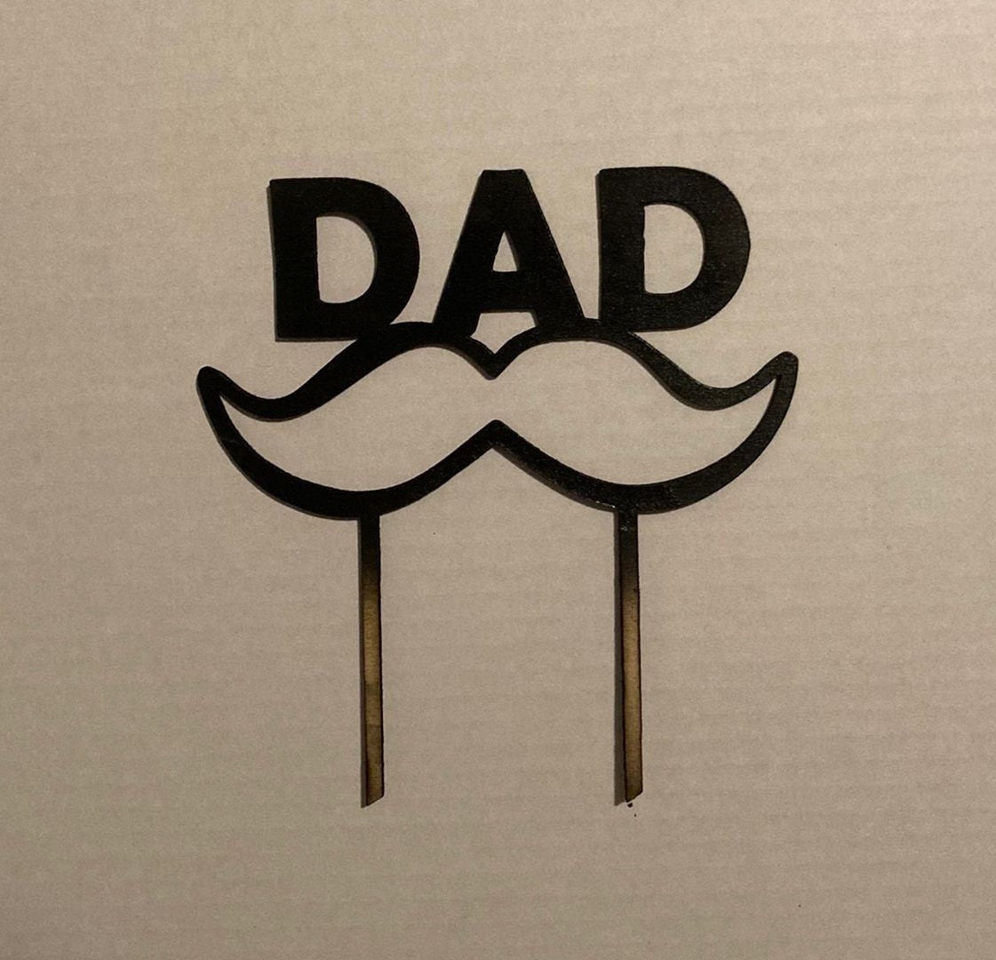 FILE DAD CAKETOPPER Svg to Cut in a Laser Machine, Father's Day Cake ...
