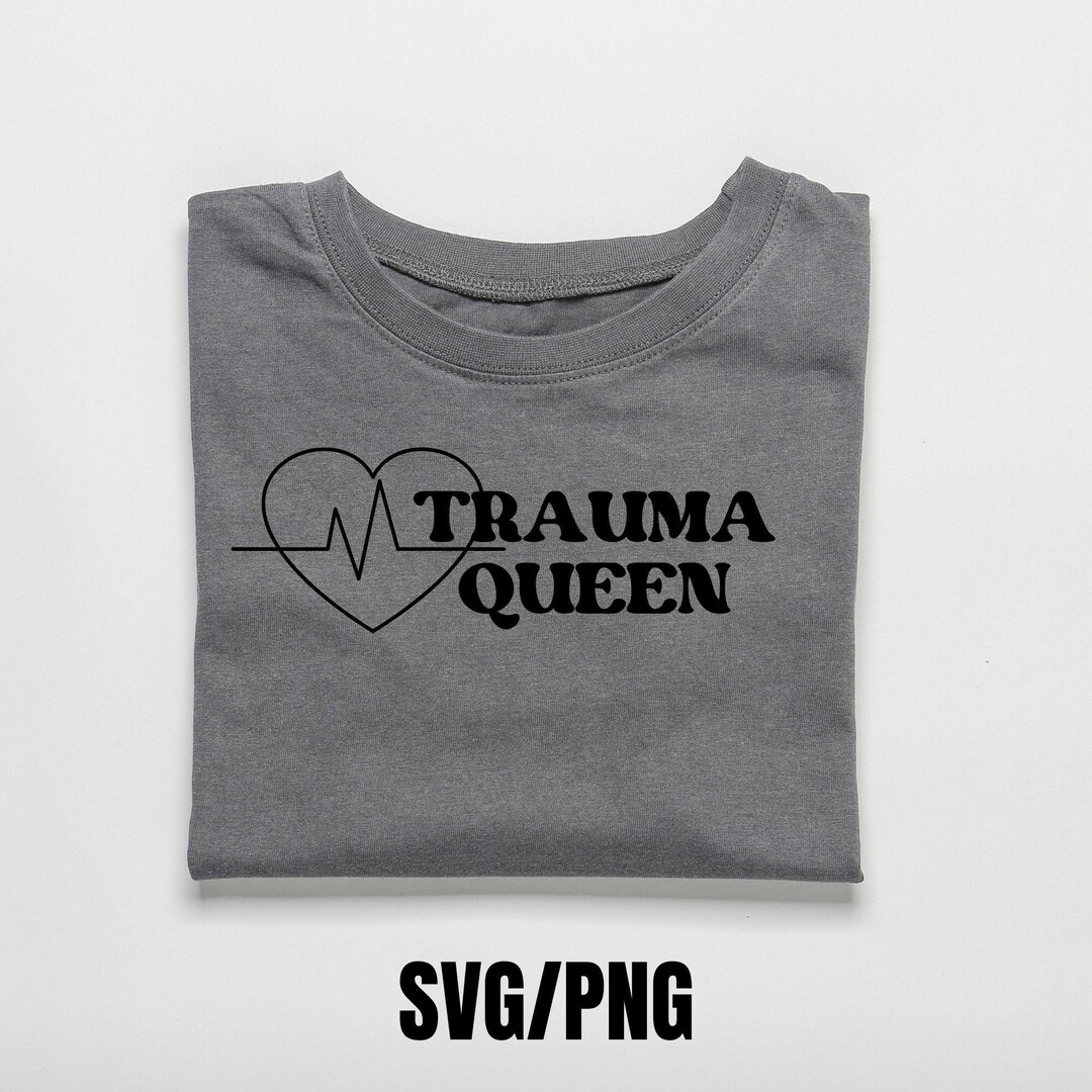 Trauma Queen Nurse RN SVG for Cricut - Etsy