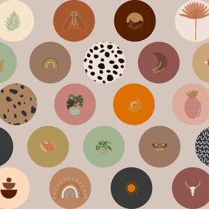 25 Boho Simple Neutral Nature Instagram Story Highlight Covers - Etsy