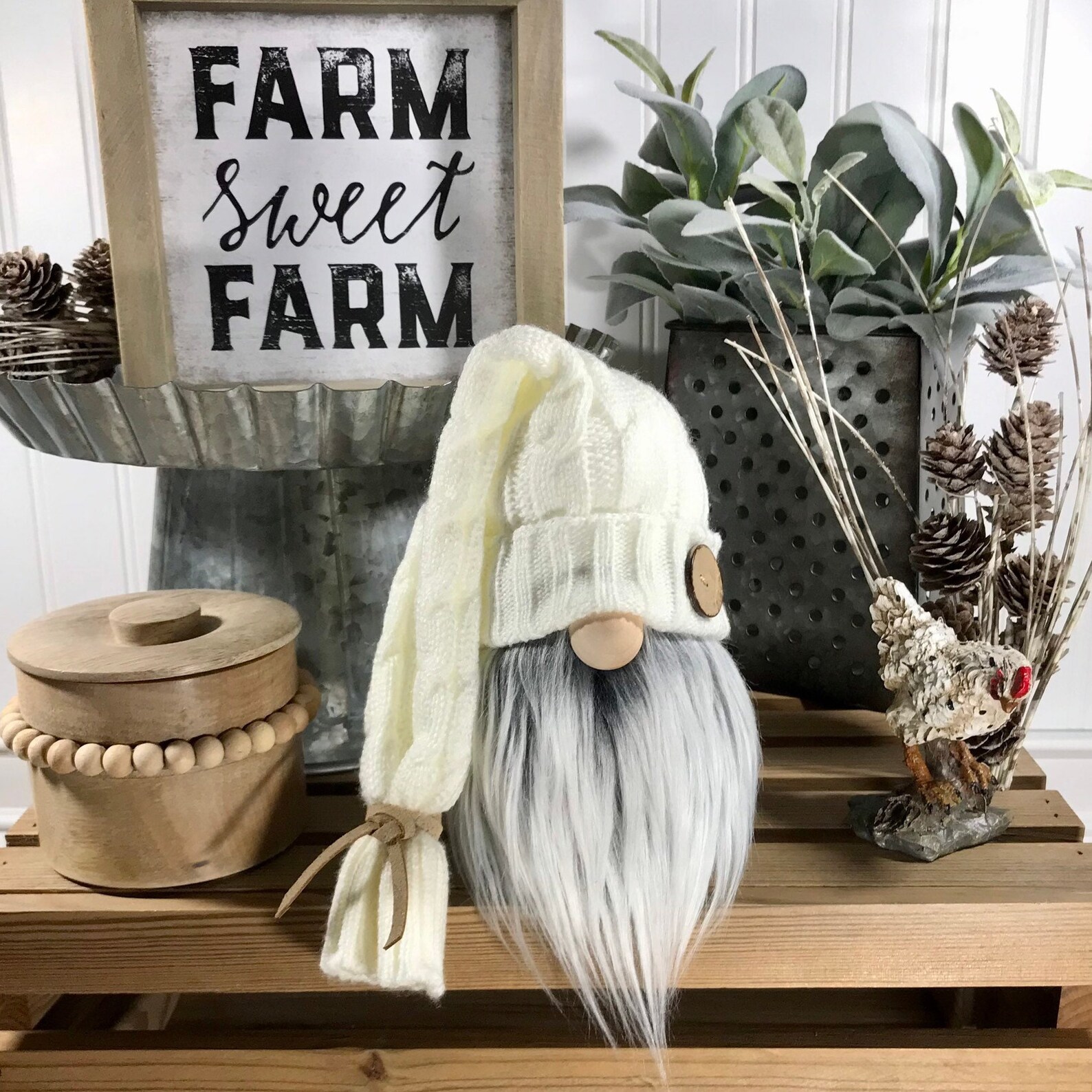 COUNTRY CREAM GNOME, Gnomes, Slouchy Hat Gnomes, Country Gnomes, Dairy ...