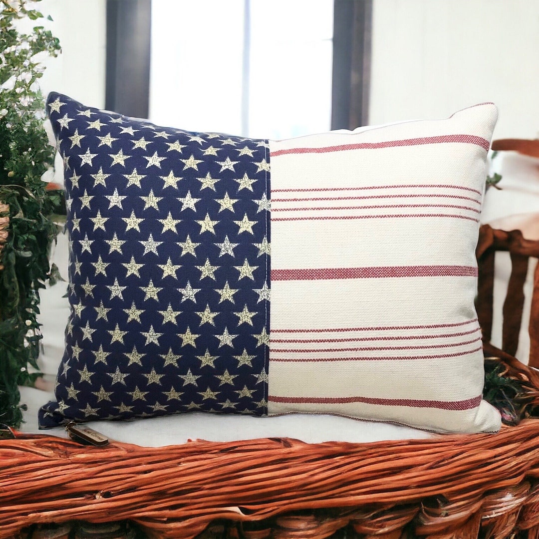 SMALL ACCENT PILLOWS, Americana Pillows, Farmhouse Pillows, Cottage ...
