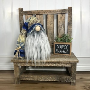 RIVER BLUE GNOMES Gnomes Slouchy Hat Gnomes Blue Gnomes Tan Gnomes ...