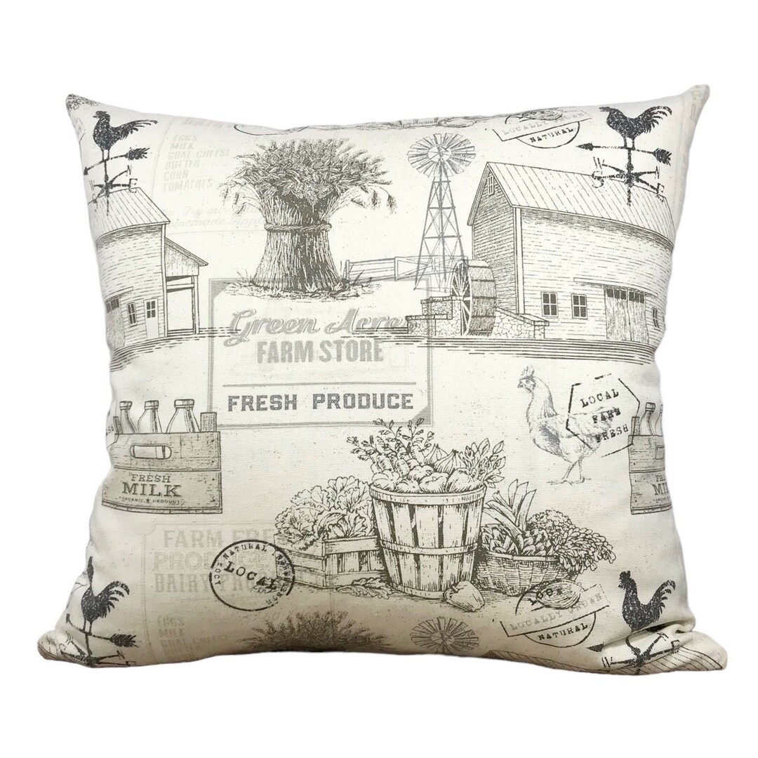 DESIGNER PILLOW COVERS ~ Farmhouse Pillow Covers ~ Farm Pillow Covers ...