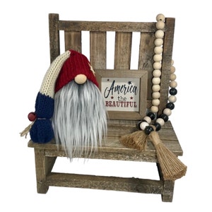 AMERICANA COUNTRY GNOME, Red, White and Blue Gnomes, Country Gnomes ...