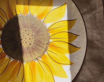Sunflower Dinner Plates | Etsy