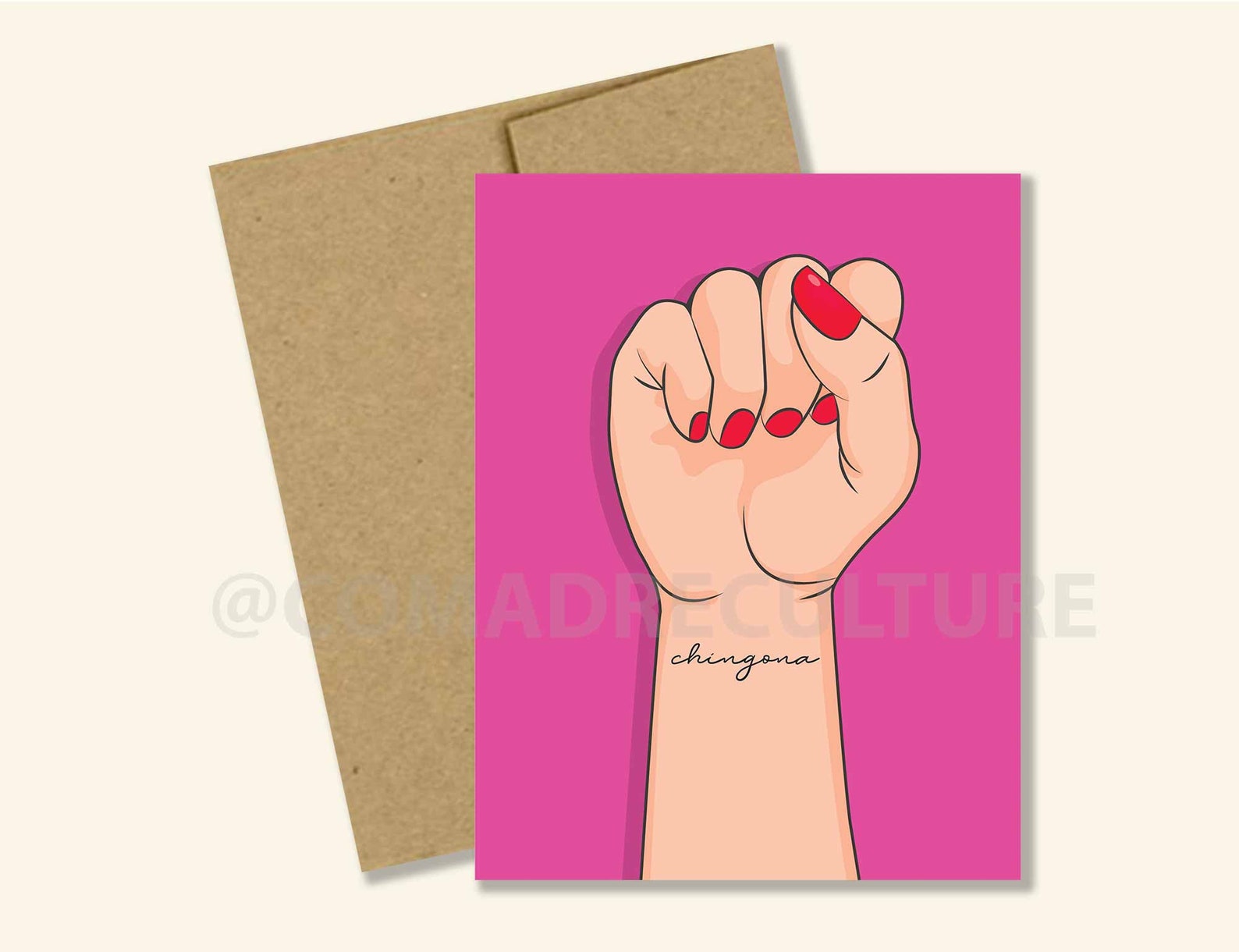 Chingona Card Xingona Badass Tarjeta Card for Bestie Bff - Etsy