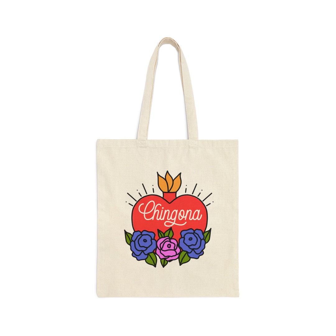 Chingona Canvas Tote Bag, Bolsa Chingona, Mercado Bag, Latina Tote - Etsy