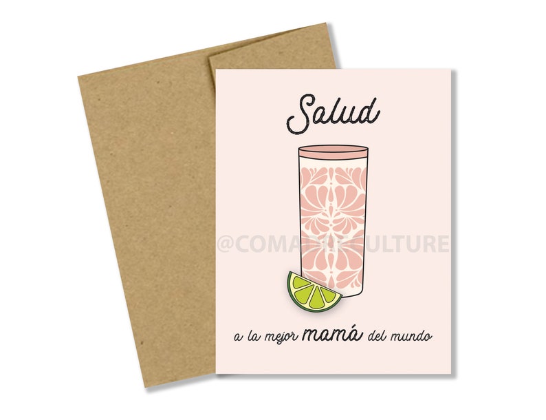 Salud a La Mejor Mamá Del Mundo, Tarjeta, Card, Dia De Las Madres ...