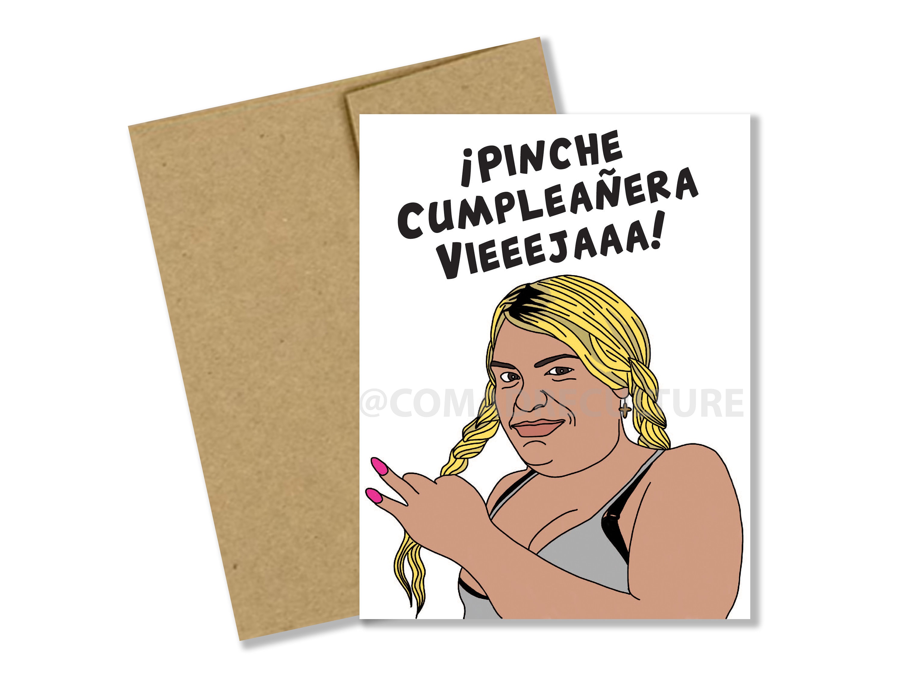Wendy Guevara, Pinche Cumpleañer@ Vieeej@@@, Happy Birthday Card ...