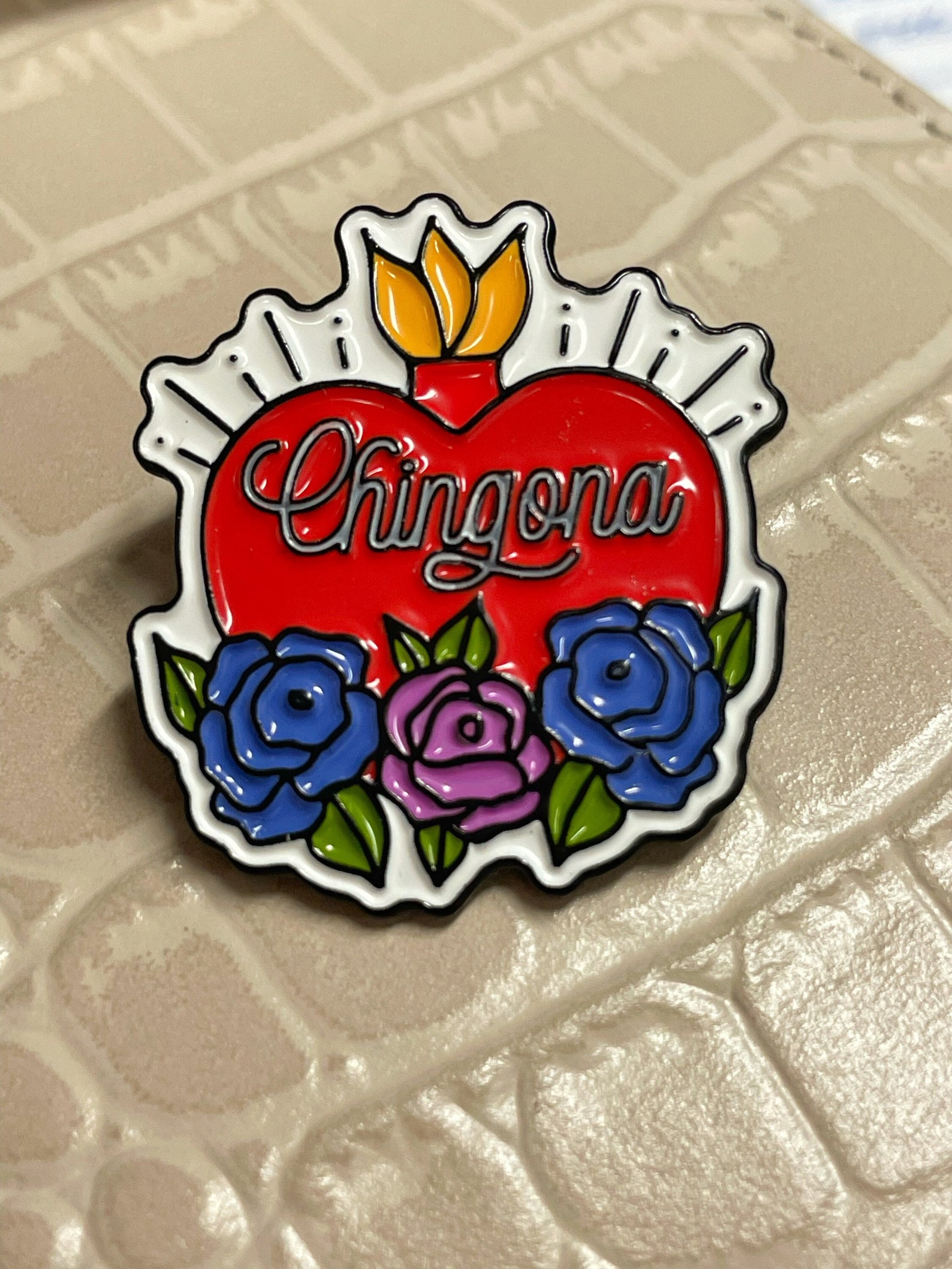 Chingona Pin, Sacred Heart, Cultura, Sagrado Corazon, Badass, Women ...