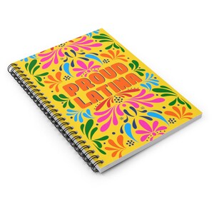 Proud Latina Spiral Notebook - Ruled Line, Libreta, Latina Orgullosa - Etsy