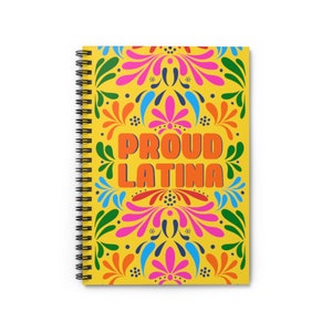 Proud Latina Spiral Notebook - Ruled Line, Libreta, Latina Orgullosa - Etsy