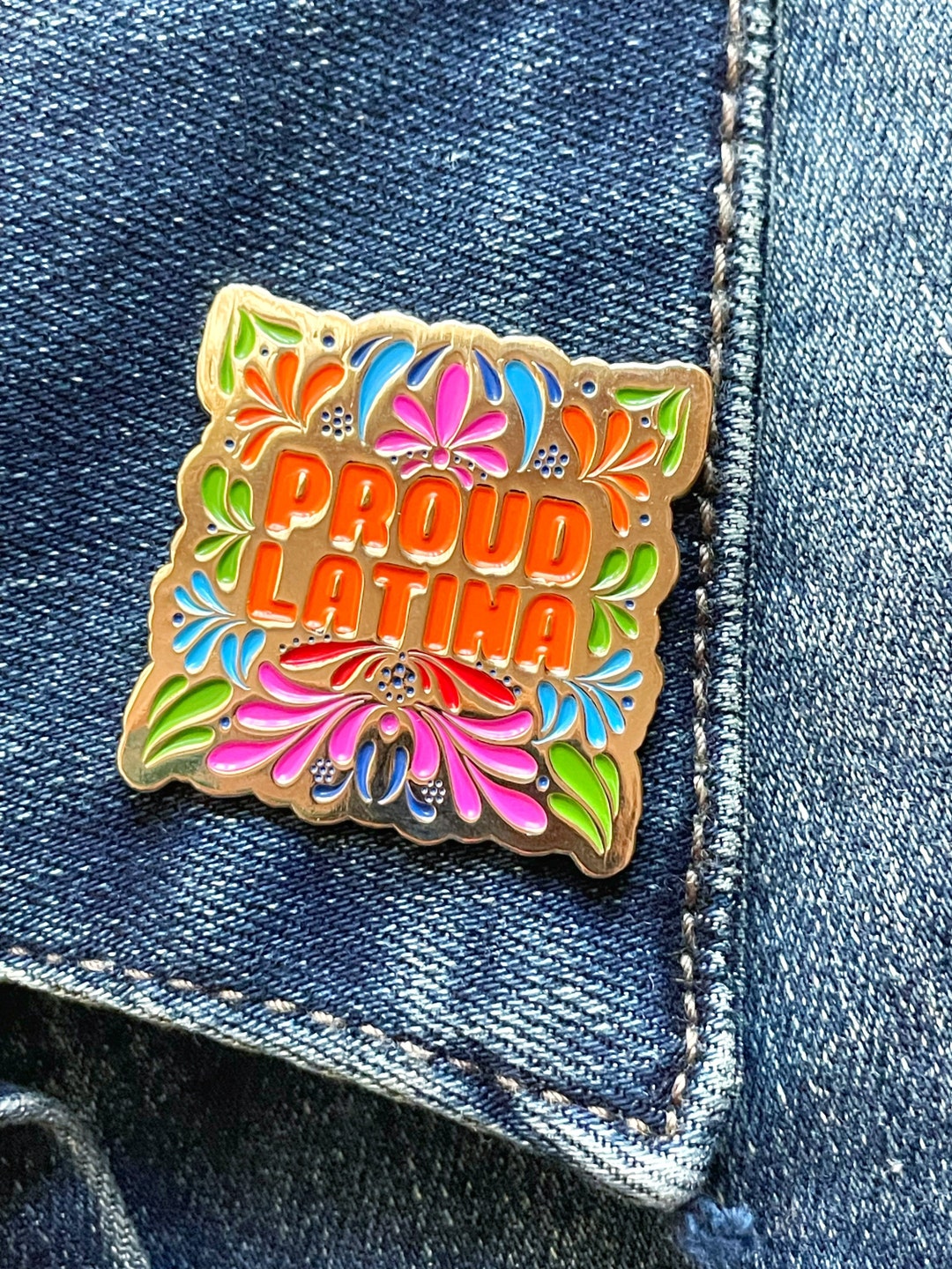 Proud Latina Soft Enamel Pin, Latina Orgullosa Broche, Latinx Heritage ...