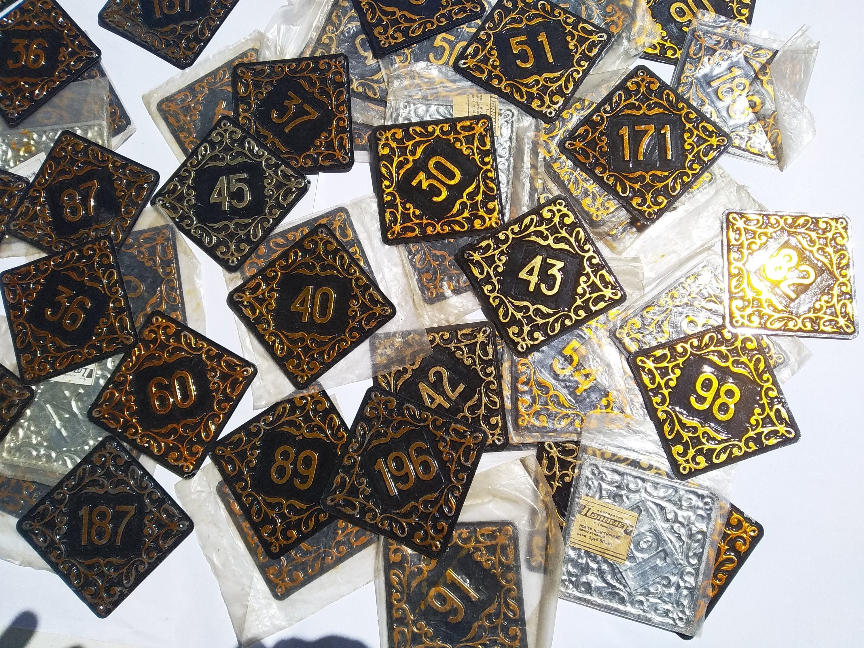 Vintage Door Numbers, Metal Door Numbers, Beautiful Door Numbers, Many ...