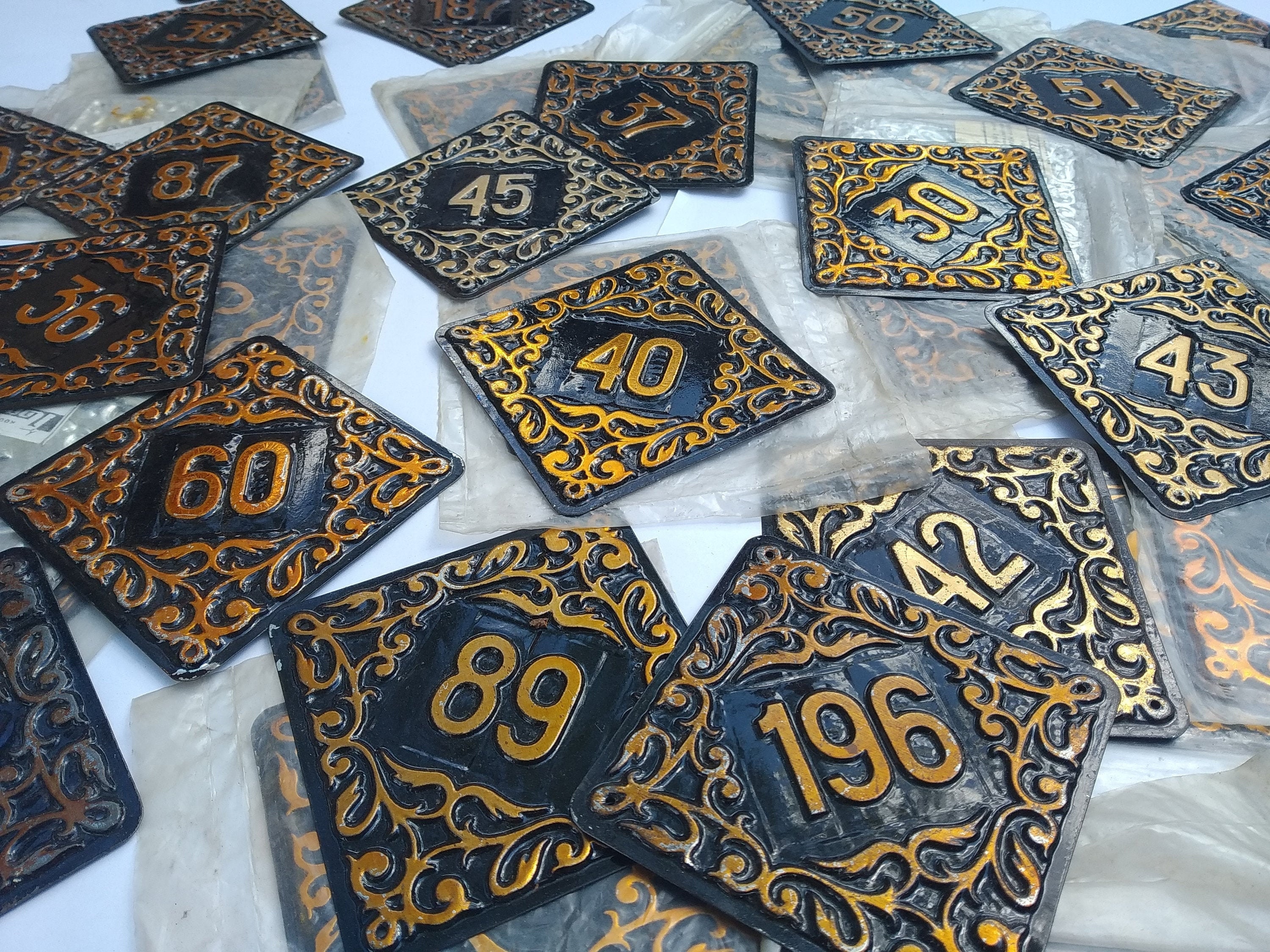 Vintage Door Numbers, Metal Door Numbers, Beautiful Door Numbers, Many ...